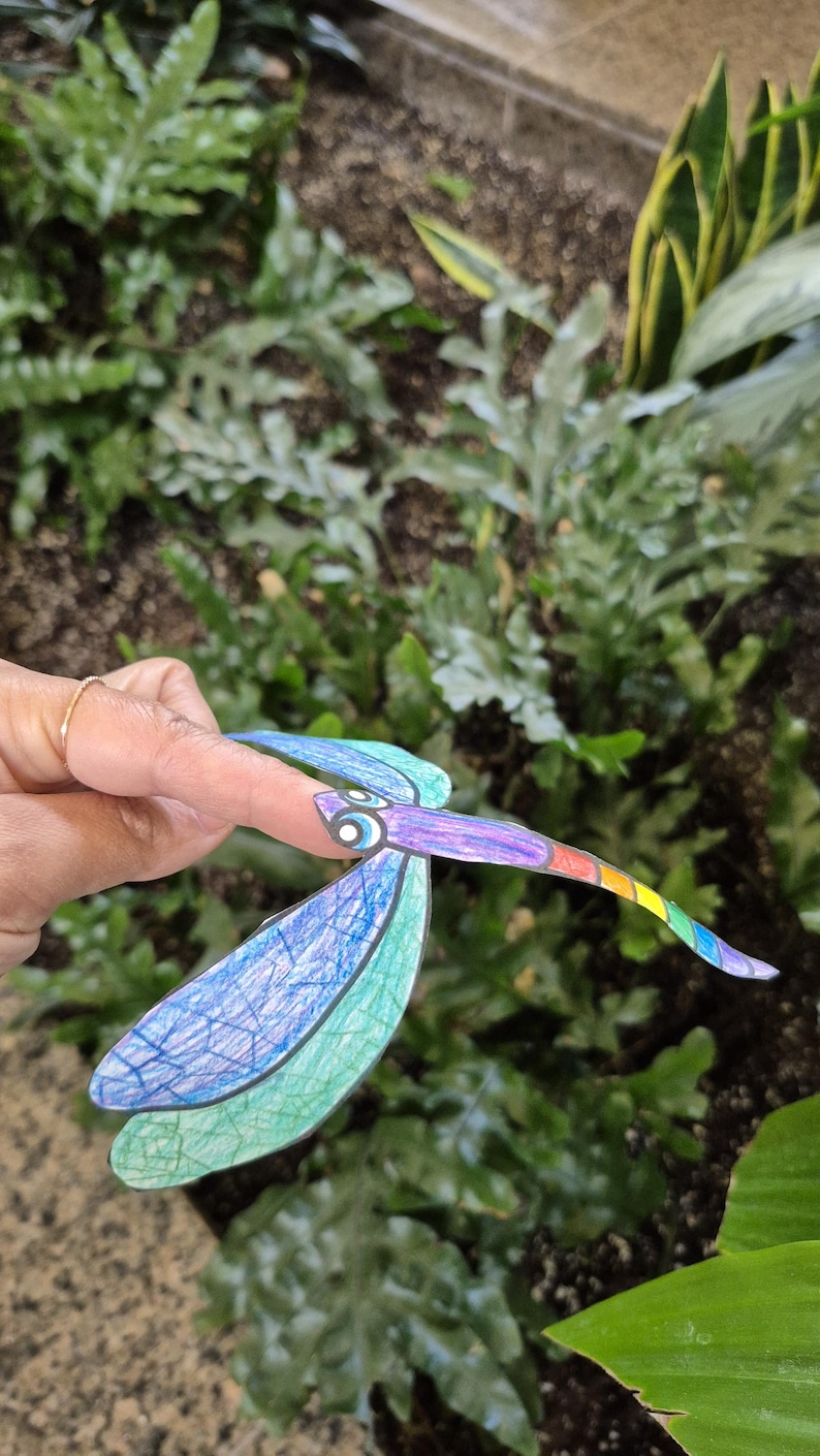 Printable Balancing Dragonfly Craft | DIY Paper Toy for Kids | STEM ...