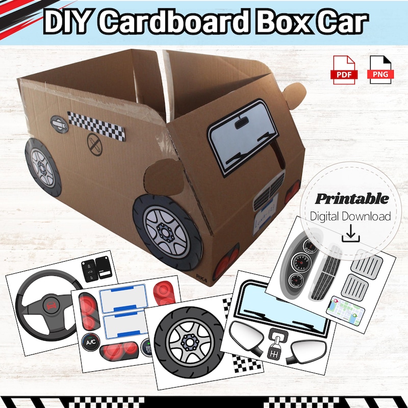 Craft Cardboard Car - Etsy