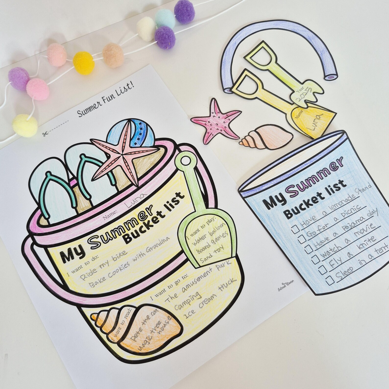 My Summer Bucket List Printable End of the Year Activity Worksheet ...