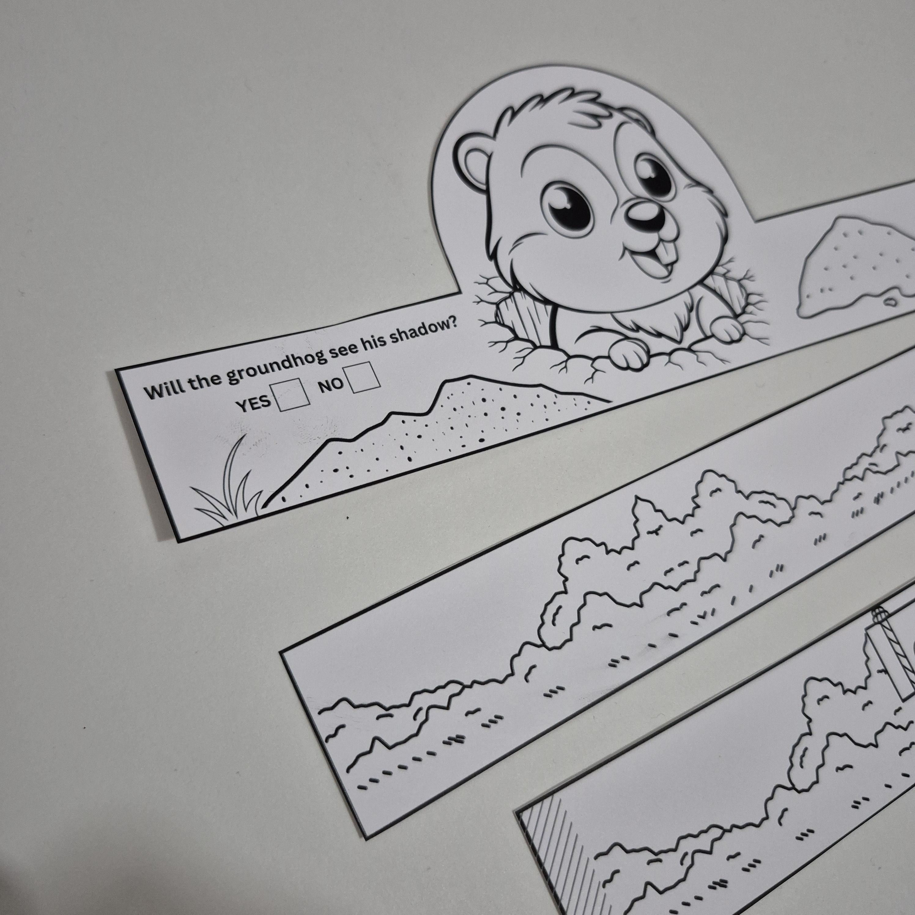 Groundhog Day Bundle: Handprint Craft & Groundhog Crown Template ...