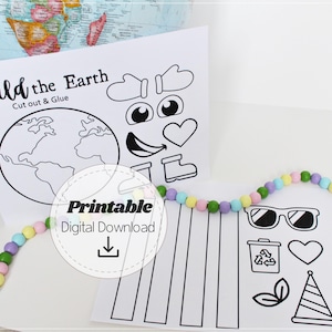 Kids Earth Day Paper Craft Build a Planet Activity Environmental ...