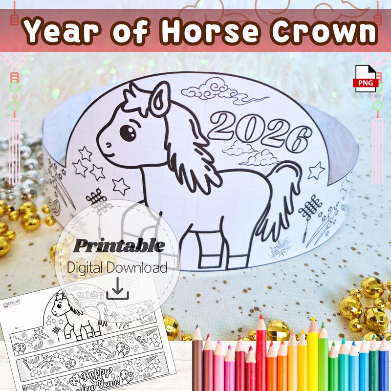 Coloring Lunar New Year - Etsy