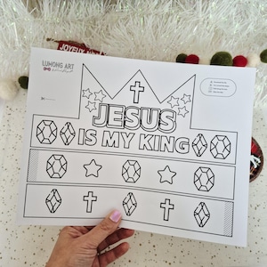 Jesus is My King Crown Printable | Christian Kids Paper Craft | Sunday ...