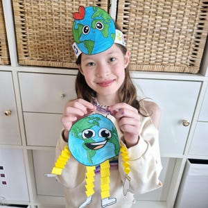 Kids Earth Day Paper Craft Build a Planet Activity Environmental ...