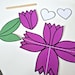 3D Tulip Card Craft Printable Spring Flower Template Mother's Day Card ...