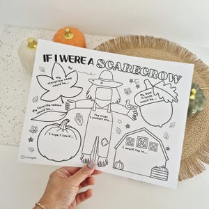 If I Were a Scarecrow Worksheet, Fall Writing Prompt for Kids ...