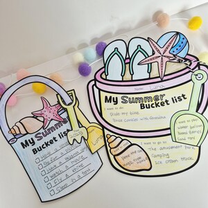 My Summer Bucket List Printable End of the Year Activity Worksheet ...
