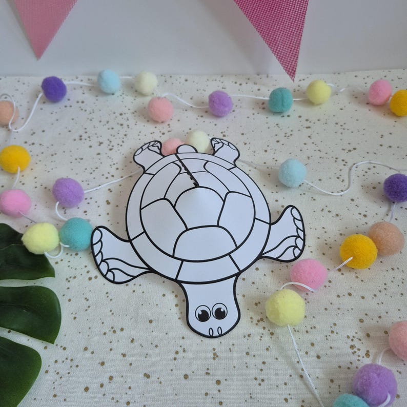 Printable Turtle Craft for Kids | 3D Paper Turtle Cut and Paste ...