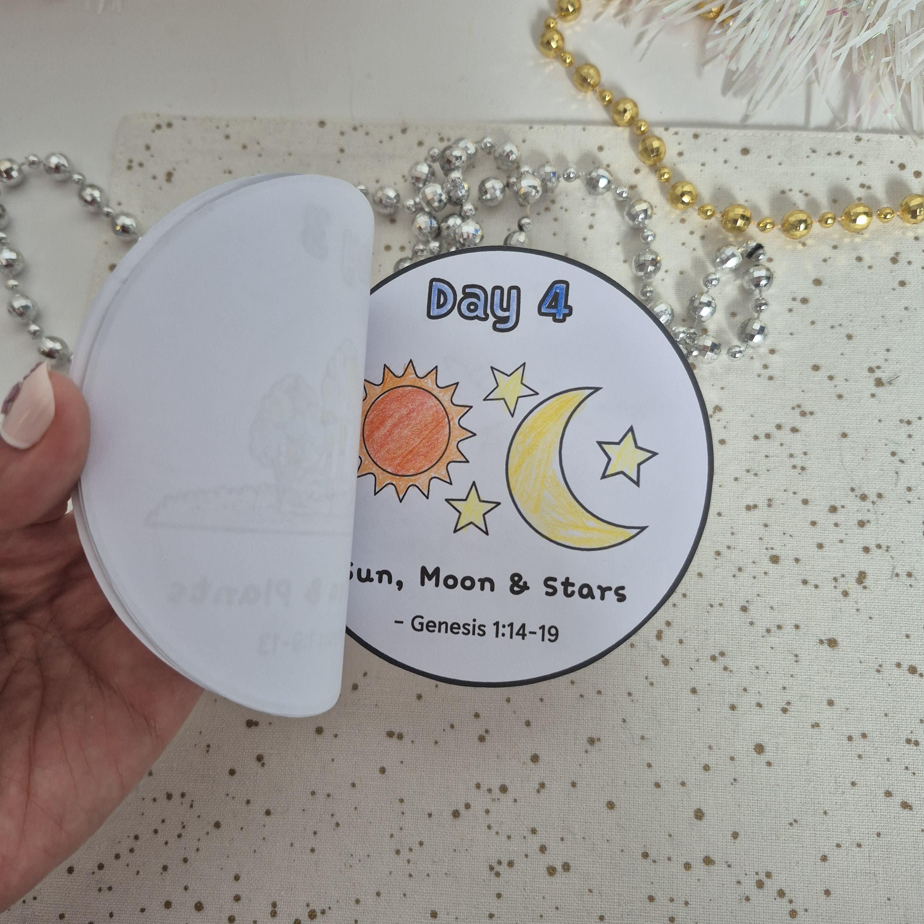 Days of Creation Mini Book Craft | Bible Story Activity for Kids ...