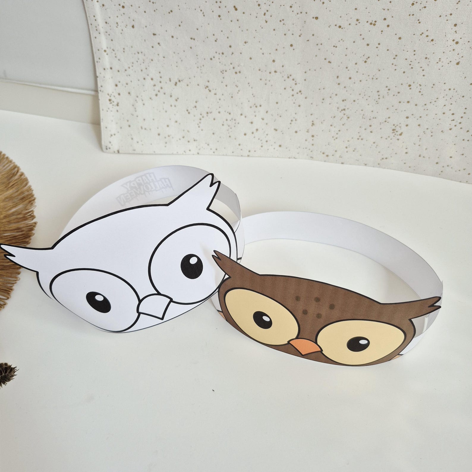 Printable Owl Paper Crown for Kids | DIY Owl Hat Craft | Forest Animal ...