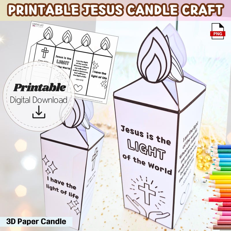 Paper 3d Candle - Etsy