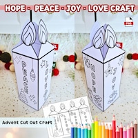 Advent Activity Placemat, Coloring Page Activity for Kids, Christian ...