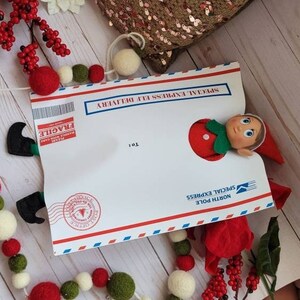 Elf Arrival 2024 Ideas, Elf Printable, Elf Arrival, Elf Envelope ...