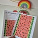 Watermelon Fan Craft Printable Summer Paper Fan Template Kids Summer ...