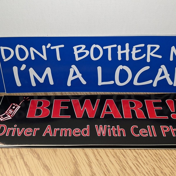 Vintage Bumper Stickers - Etsy