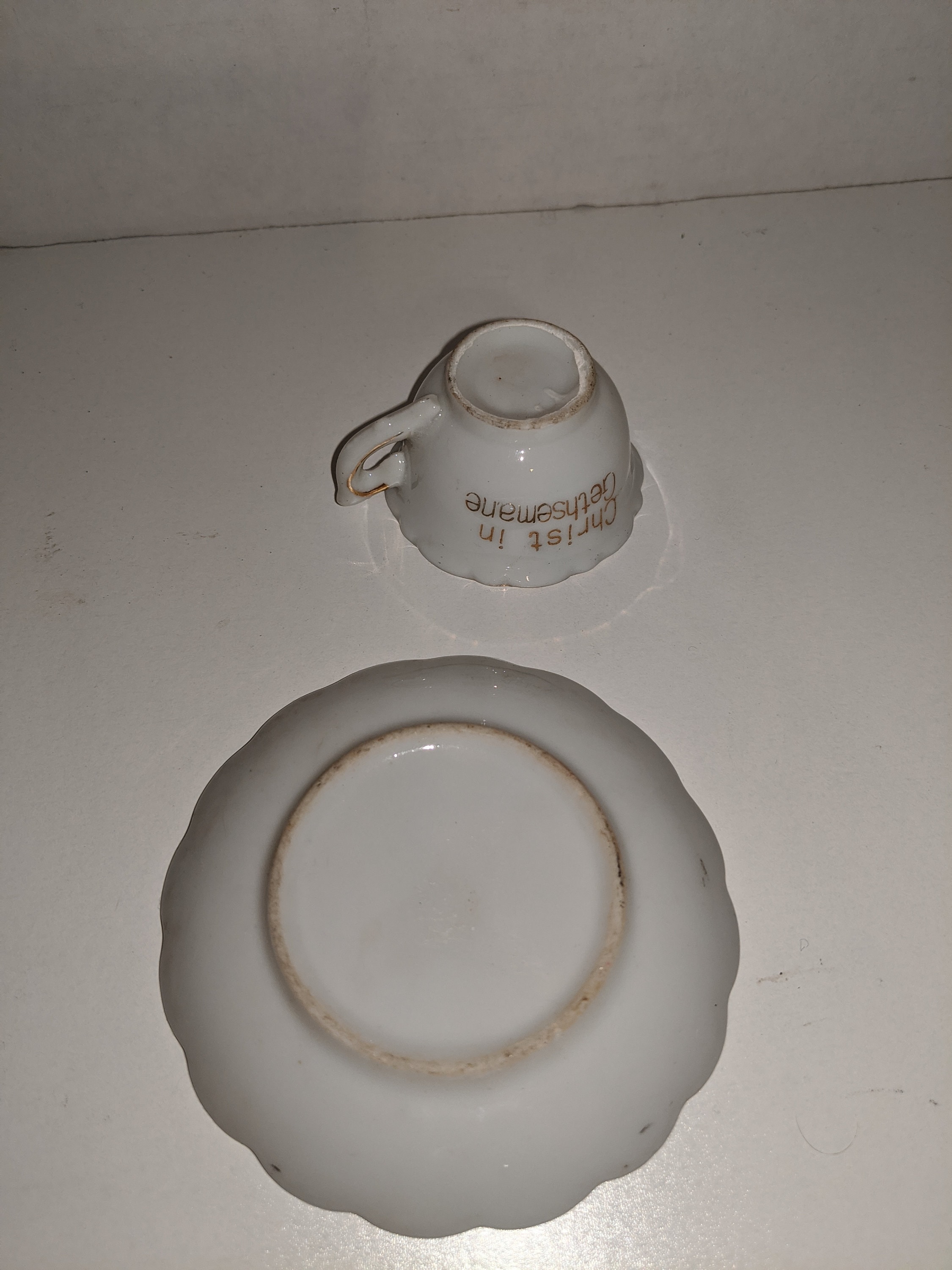 Christ in Gethsemane Tea Cup With Saucer / Christ Tea Cup / - Etsy