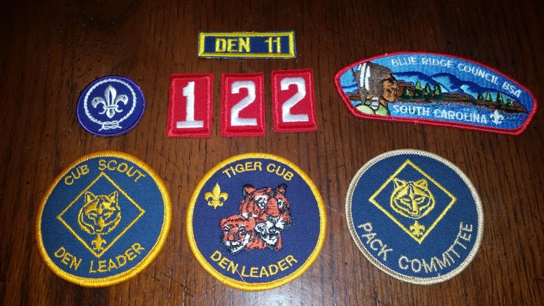 Boy Scout Patches / Boy Scout Patch / Den Leader / Den Number | Etsy