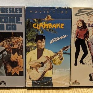 Elvis Presley VHS Tape / Vhs Lot / Easy Come Easy Go / Clambake / Viva ...