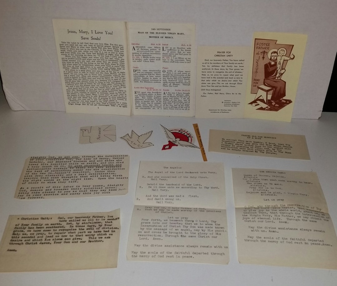 Prayers / Prayer Paper / Tracts / Holy Cards / Holy Papers / Prayer ...