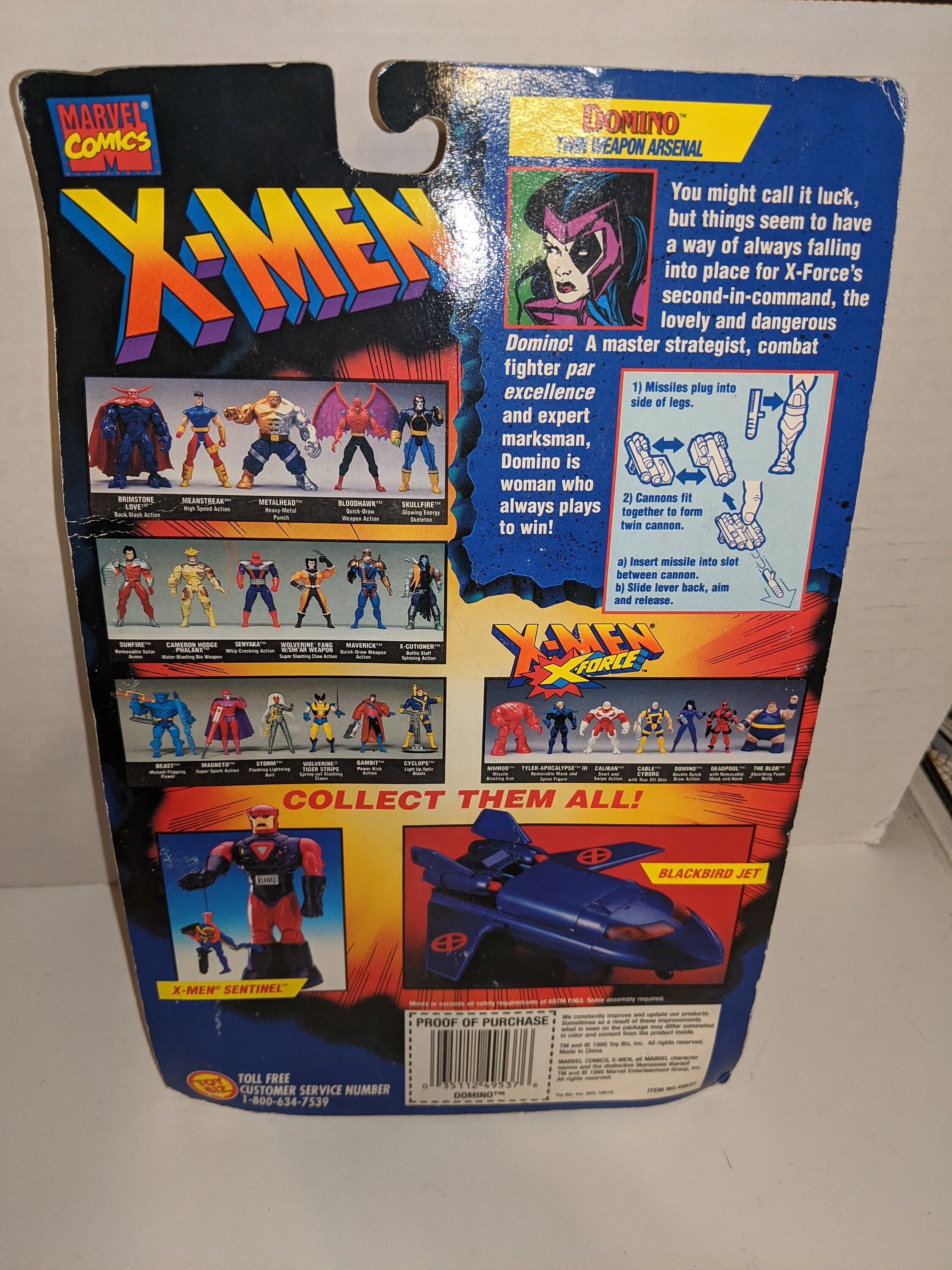 Vintage Toys / 80s / 90s / 1995 Toy Biz X-men X-force Domino / 1986 ...