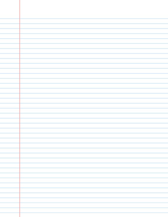 College Notebook Paper Template