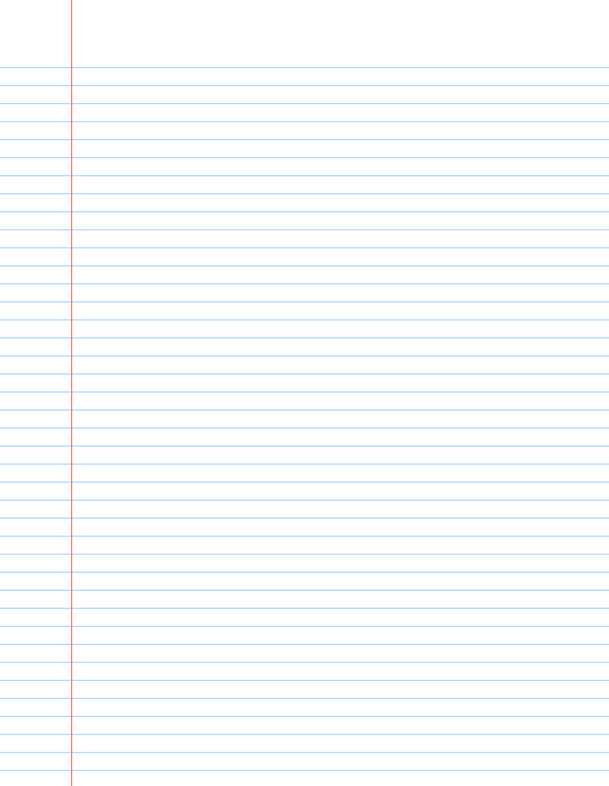 Notebook Paper Template / Wide Ruled / College Ruled / Notebook Paper ...