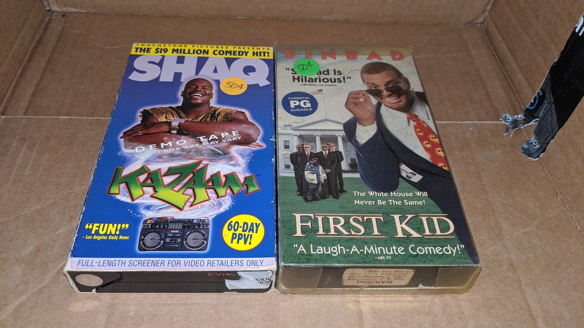 VHS Tapes / VHS / Shaq / Kazaam / Sinbad / First Kid / Scooby Doo ...