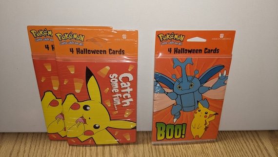 Pokemon Halloween Cards / Pikachu Halloween Cards / Pikachu / - Etsy