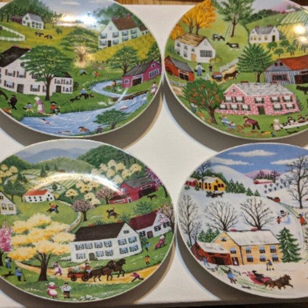 Four Seasons Plate - Etsy