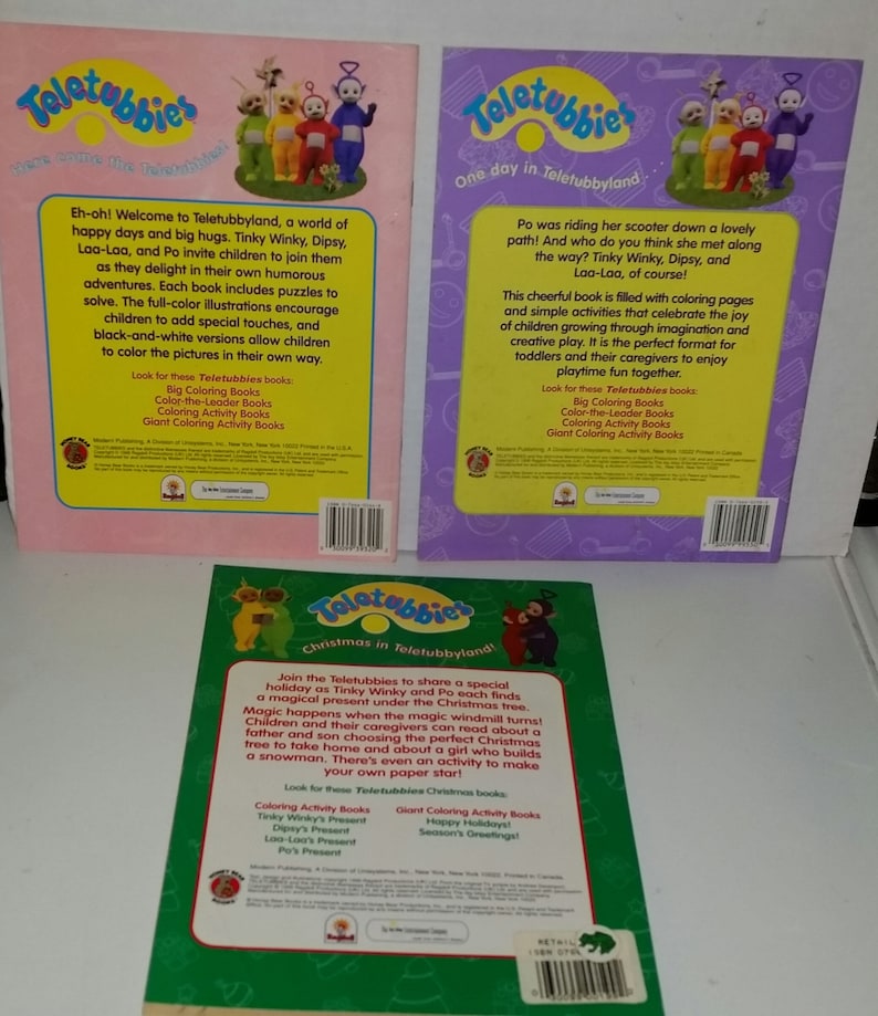 Teletubbies Activity Books / Coloring Books / Activity Books / - Etsy UK