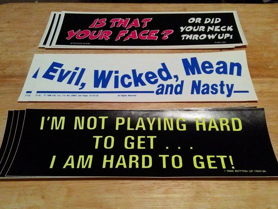 Rare 80s Vintage Bumper Stickers / Bumper Sticker / Automobile - Etsy