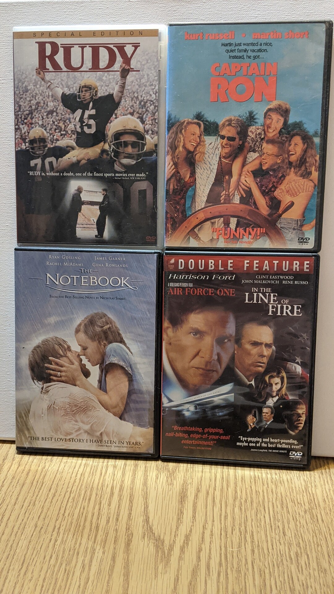 Rudy / Captain Ron / the Notebook / Air Force One / in the Line of Fire ...