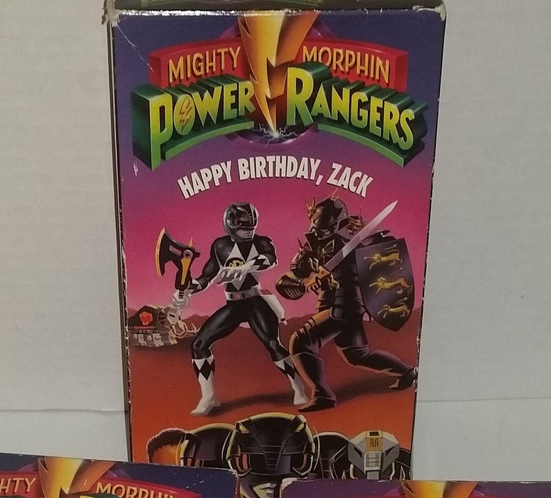 VHS Tapes / Mighty Morphin Power Rangers / Happy Birthday Zack - Etsy UK
