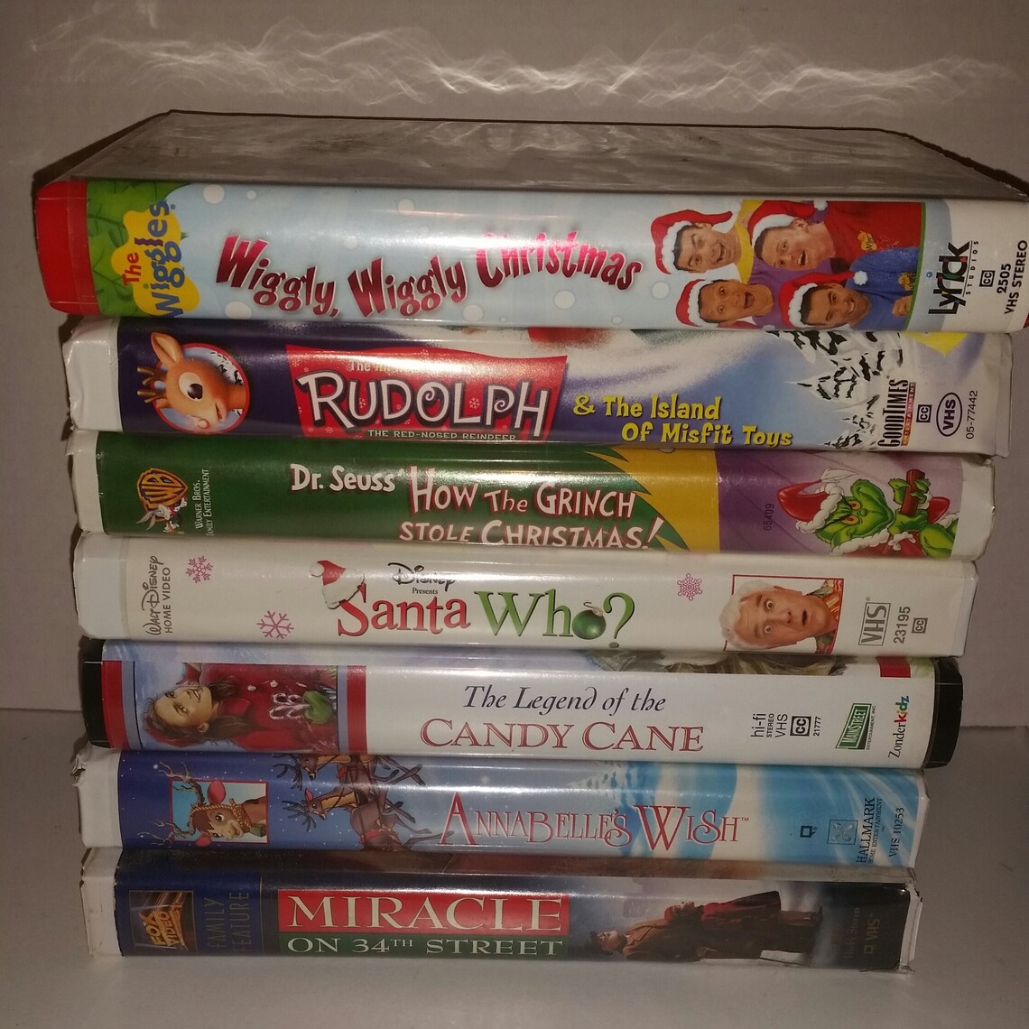 Christmas VHS Tapes / Legend of Candy Cane / Rudolph / Santa Who ...