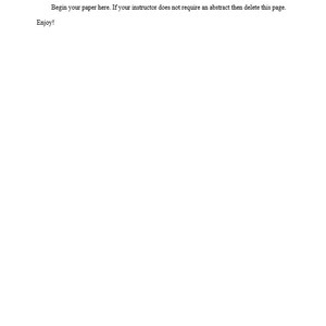 APA Format Template / APA 6th Edition / MLA / Paper Layout / College ...
