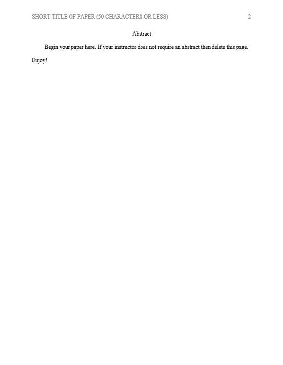 6th Ed Apa Style Paper