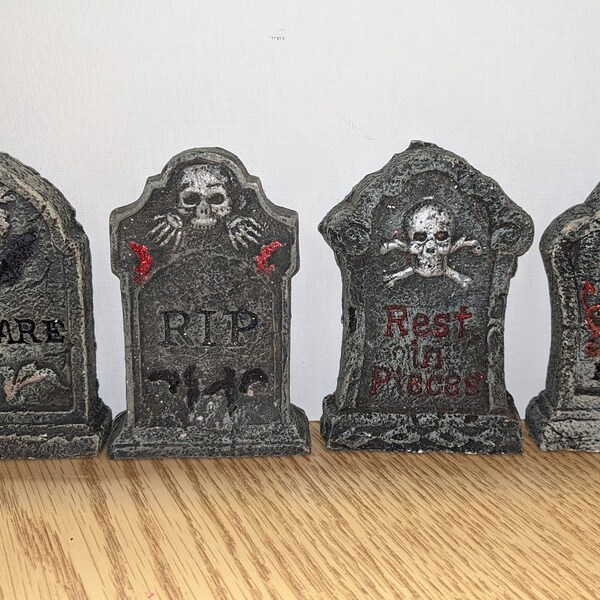 Graveyard Tombstones - Etsy