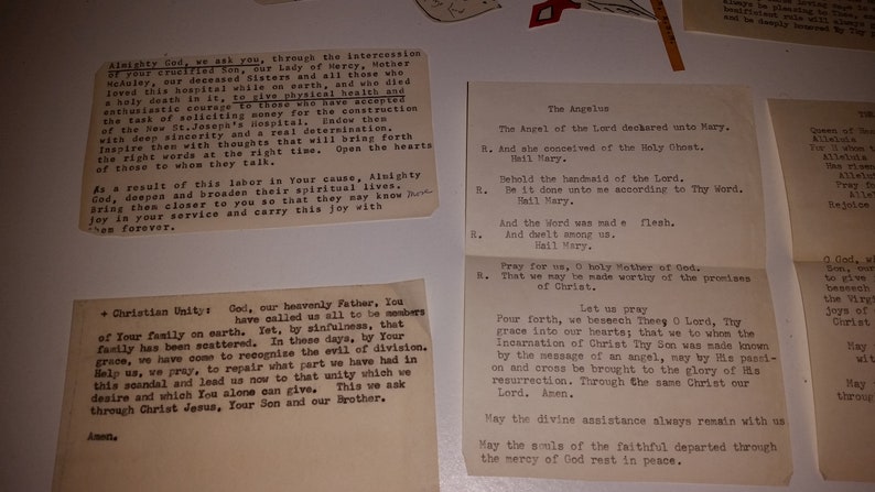 Prayers / Prayer Paper / Tracts / Holy Cards / Holy Papers / | Etsy