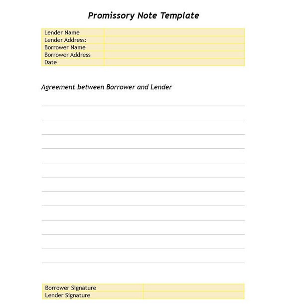 Promise To Pay Agreement Template