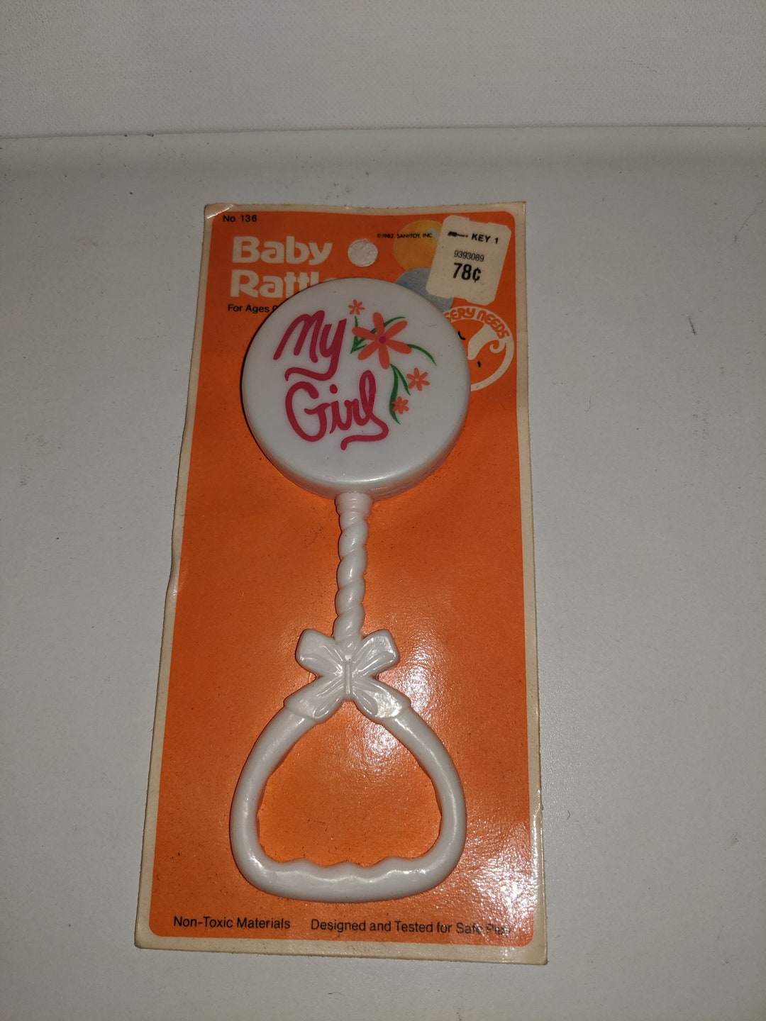 Vintage My Girl Baby Sonajero / Girl Rattler / Baby Rattler / - Etsy España