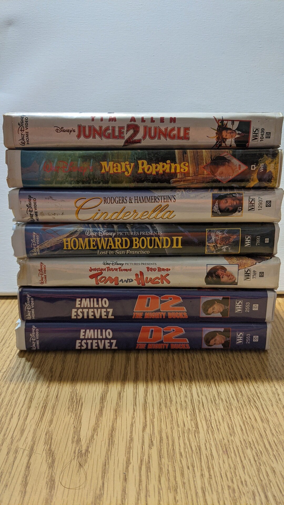 Disney Vhs Tapes / Disney Movies / VHS / D2 Mighty Ducks / Tom and Huck ...