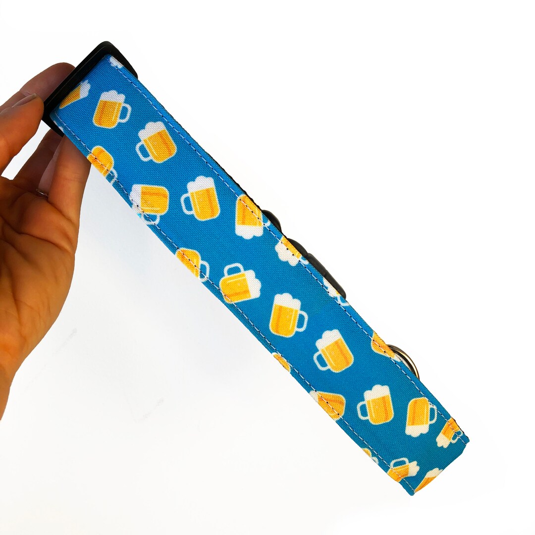 Pub Crawl Dog Collar, Beer Dog Collar, Funny Dog Collar, Blue Dog ...