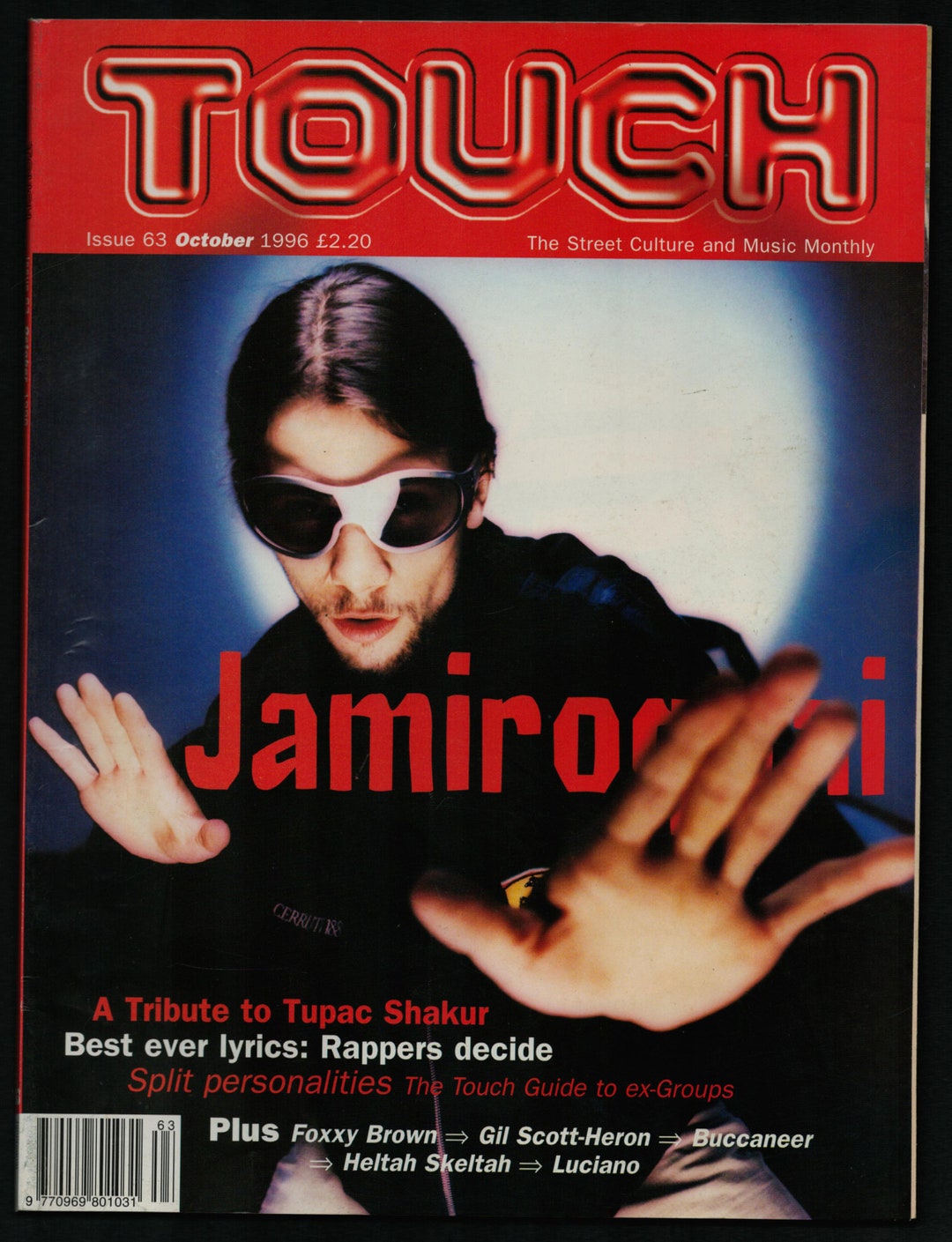 Touch Issue 63 Oct 1996 Music Magazine Jamiroquai - Etsy