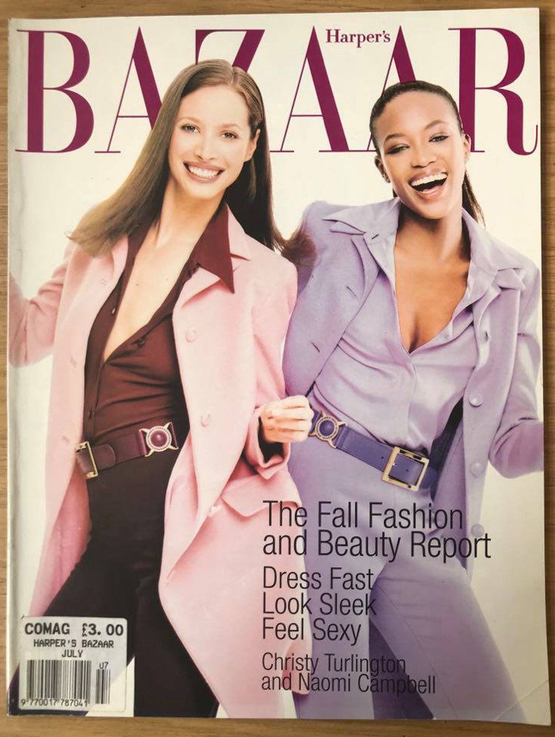 Harper's Bazaar US July 1996 Original Foreign Vintage Fashion Magazine ...