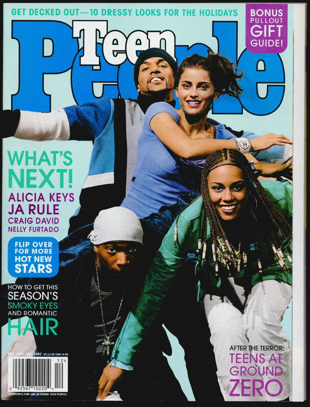 Teen People Dec 2001 Jan 2002 US Original Celebrity Entertainment ...