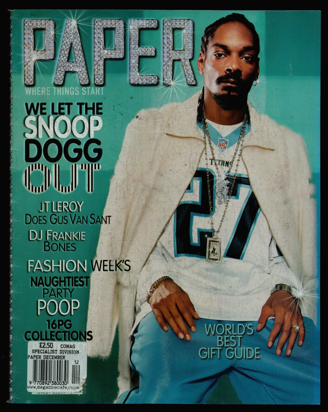 Paper Dec 2000 US American Original Vintage Fashion Magazine Snoop Dogg ...
