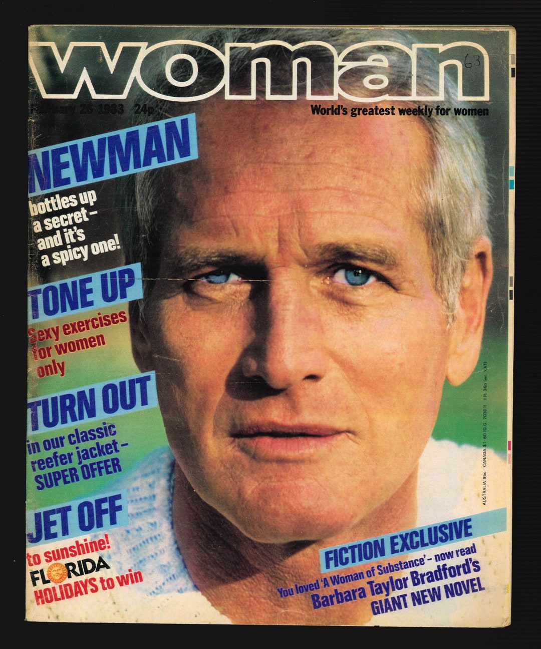 Woman Feb 26 1983 Vintage Magazine Fashion Beauty Cooking Paul Newman ...