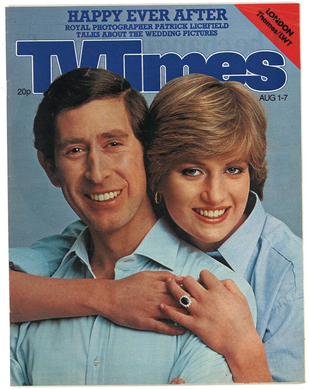 TV Times Aug 1-7 1981 British Original Vintage Guide Magazine Gift ...