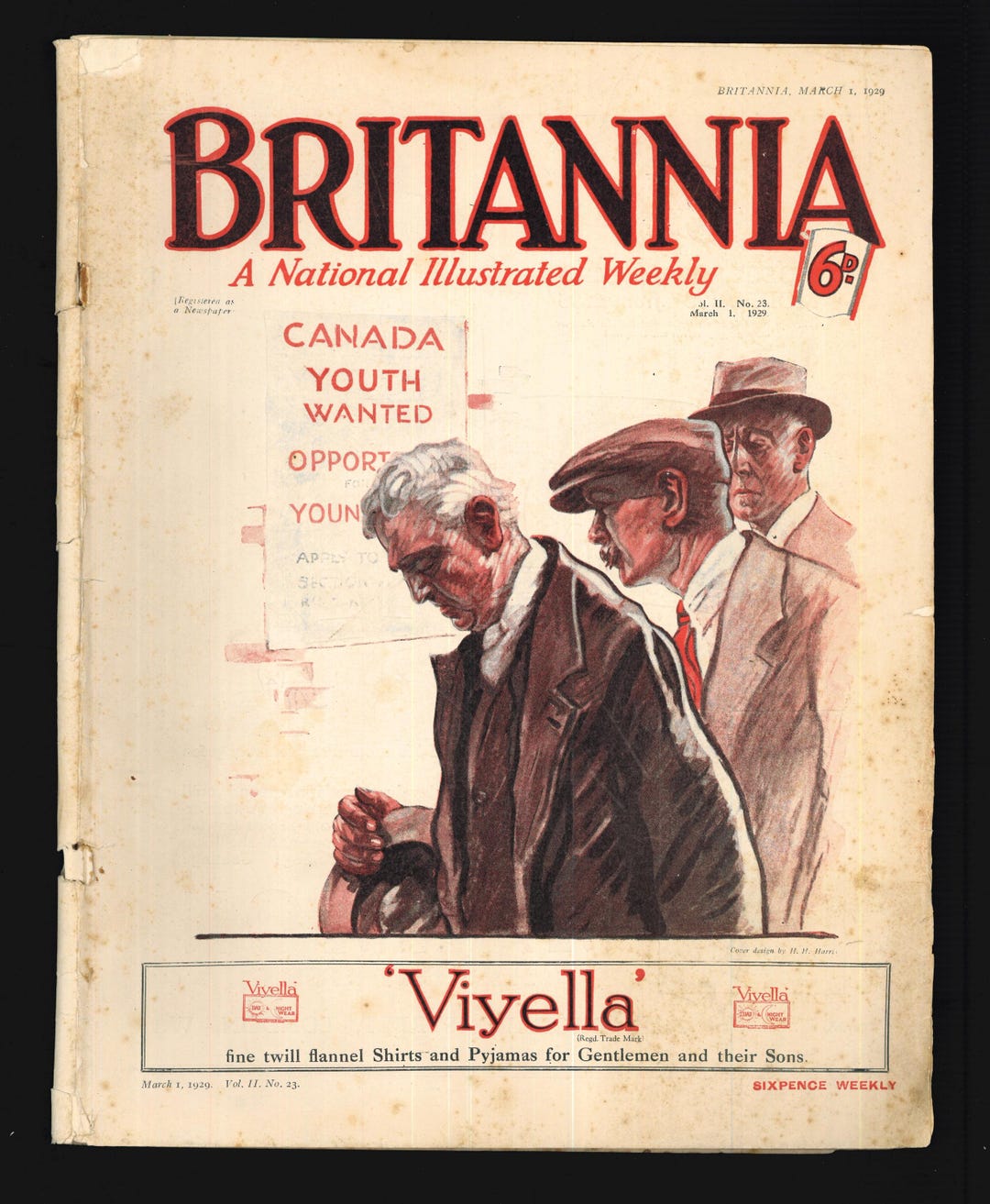 Britannia and Eve British 1929 Original Vintage Magazine Scarce - Etsy
