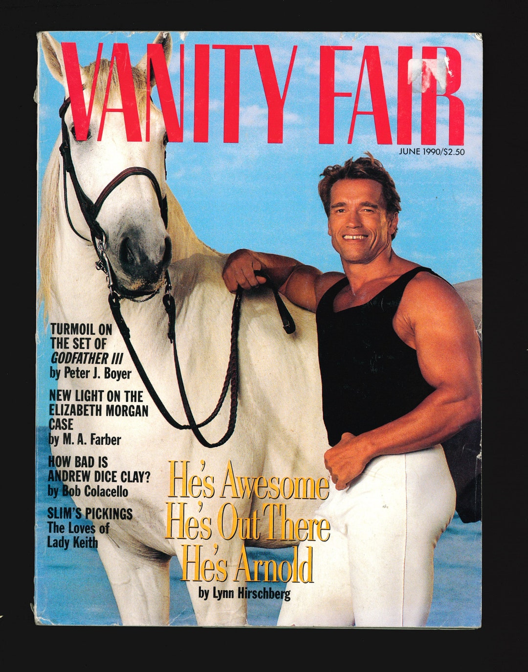 Vanity Fair Magazine June 1990 Arnold Schwarzenegger Cover - Etsy